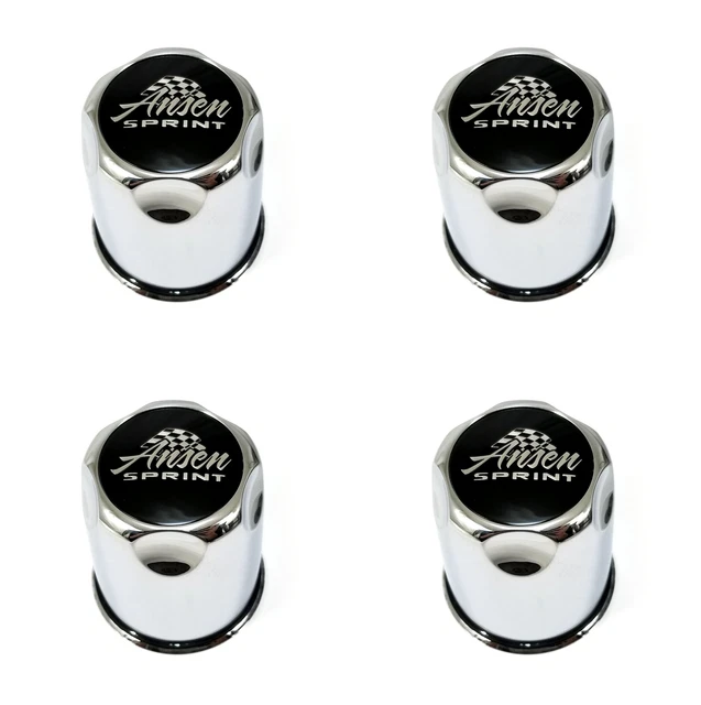 4 CHROME WHEEL Center Hub Caps for 4/5Lug AR62 Outlaw II VN69 Ansen ...