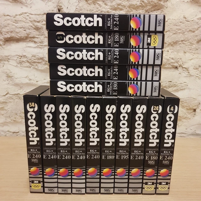VIDEOCASSETTE USATE UNA volta Scotch VHS VCR Programmi TV Vintage Retro x 15 EUR 29,07 - PicClick IT