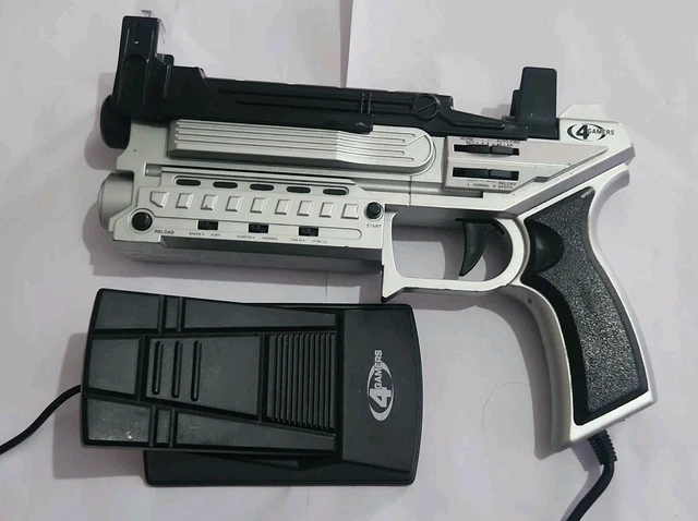 PS ONE/2 LIGHT Gun Pistol Blaster Control 4 Gamers With Reload Pedal ...