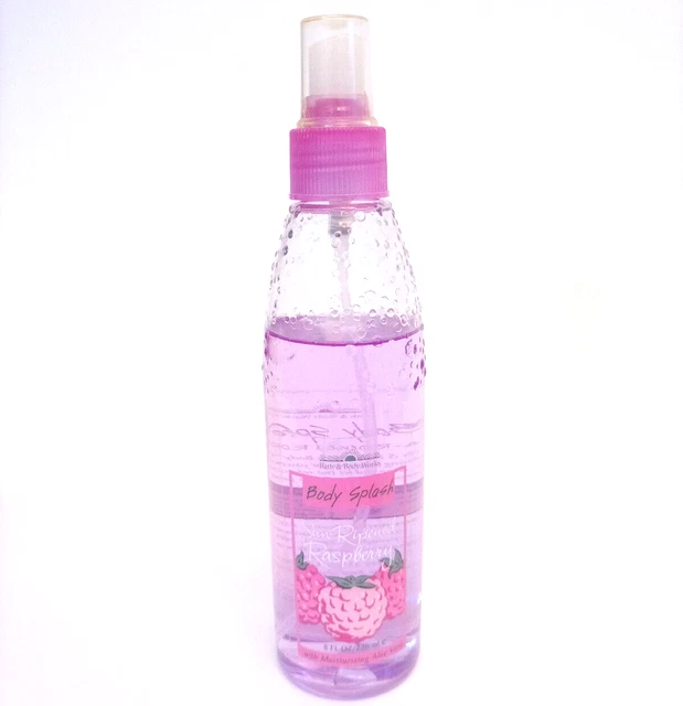 VINTAGE BATH & Body Works Sun Ripened Raspberry Body Splash 8 fl Oz $15 ...