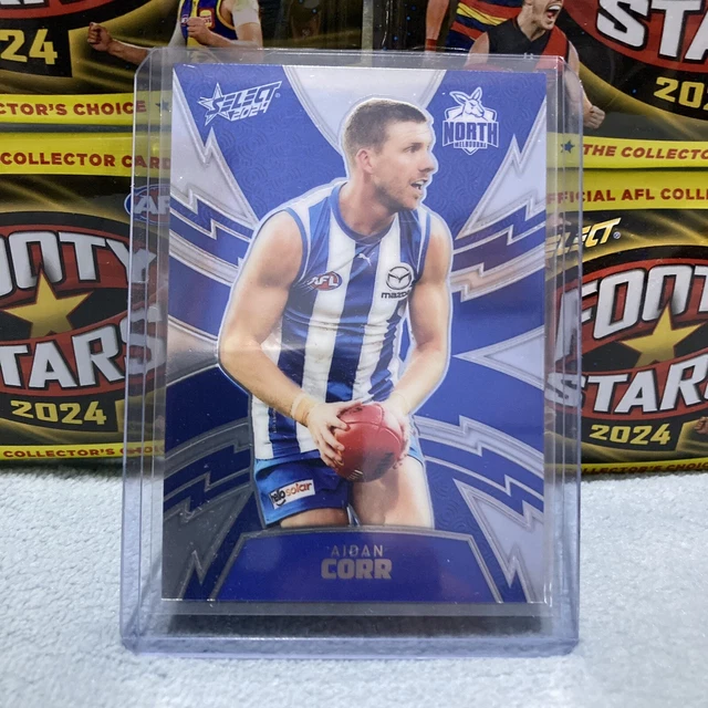 2024 SELECT AFL Footy Stars Luminous Thunderbolt Aidan Corr North Melbourne #369 $9.99 - PicClick AU