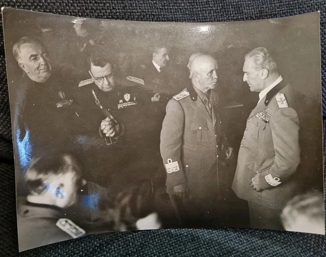 FOTO D'EPOCA 2 Guerra Mondiale Regio Esercito Gen Badoglio Gen Graziani ...