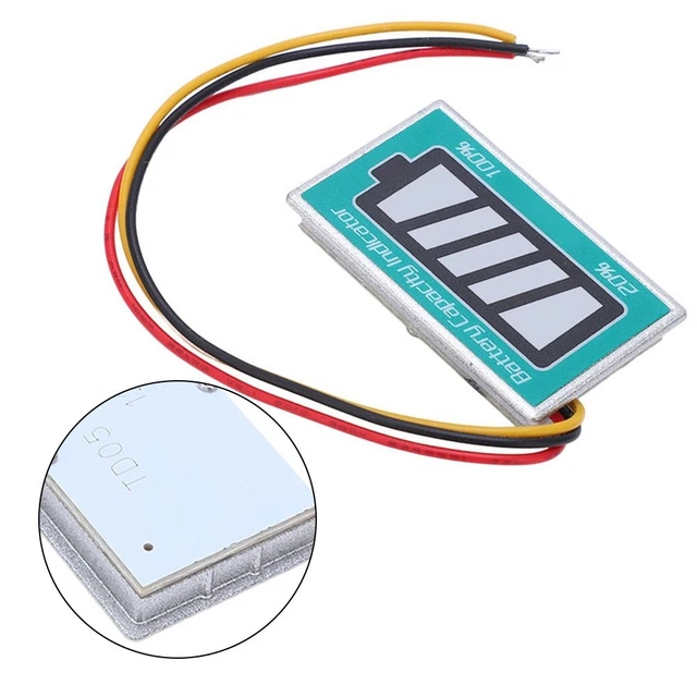 VEHICLE BATTERY POWER Indicator with Voltage and Capacity Display Easy ...