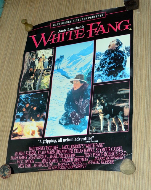 ORIGINAL JACK LONDONS White Fang movie poster Walt Disney 1991 £5.00 ...