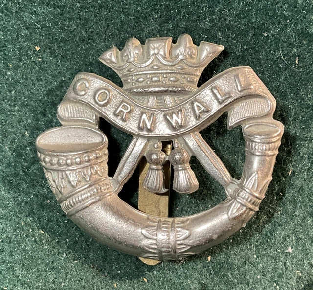 WW1 DUKE OF Cornwalls Light Infantry DCLI Cornwall's Regiment Cap Badge ...