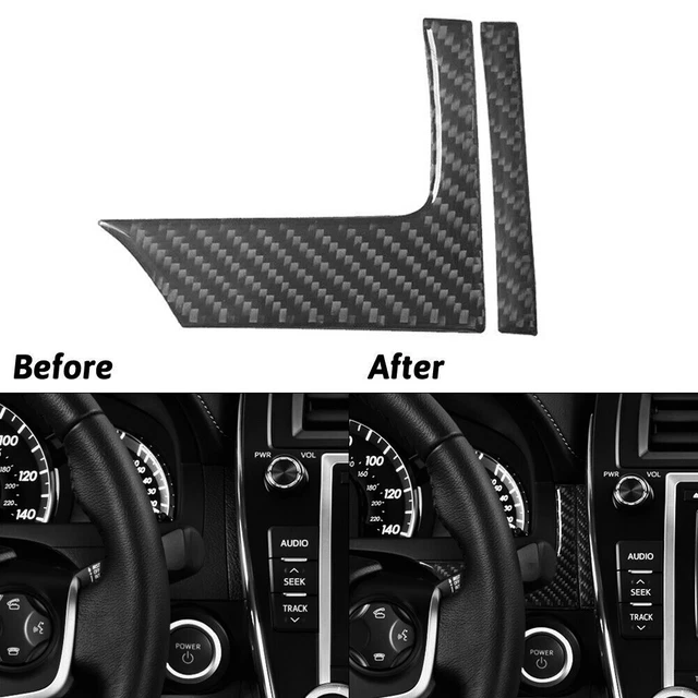 HOUSSE INT RIEURE PREMIUM en fibre de carbone garniture pour Toyota pour Camry EUR 18,73 ...