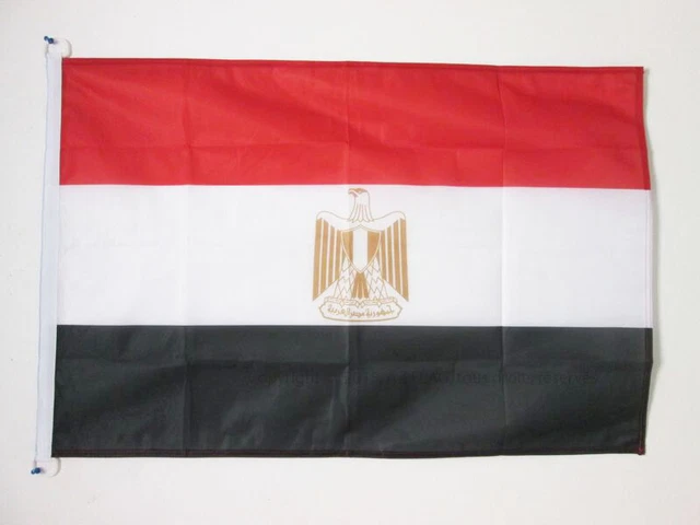 DRAPEAU EGYPTE 90X60CM - DRAPEAU EGYPTIEN 60 x 90 cm Spécial Extérieur ...