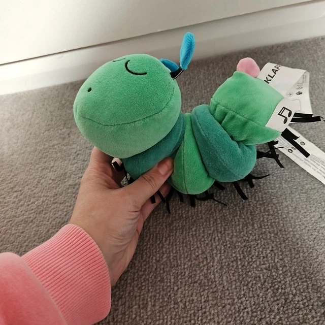 IKEA KLAPPA MUSICAL Caterpillar. Plush Soft Toy. Baby. Green. Stretch ...