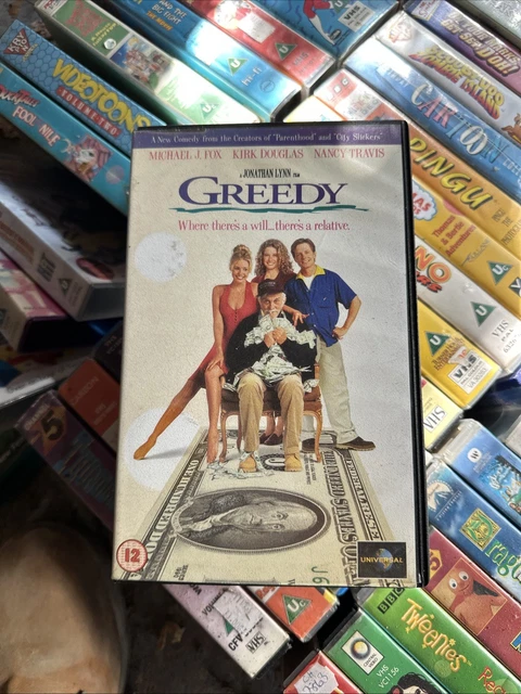 RARE GREEDY EX Rental VHS Big Box Tape Vintage Video Pre Cert £10.78 ...