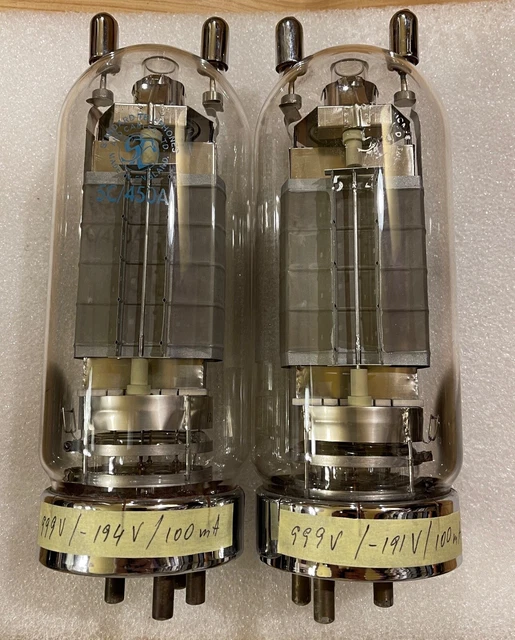 5C/450A STC TUBE Valve Audio DHT Pentode Triode Pair Tested! 4212E 833A ...