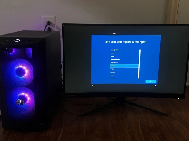 GAMING PC WITH Monitor Ryzen 3 3100 MSI Radeon RX 5600 XT 16GB RAM MSI ...