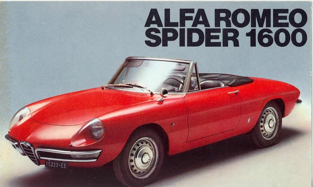 ALFA ROMEO DUETTO "Round Tail" Spider Manual on USB Flash Drive & PDF ...