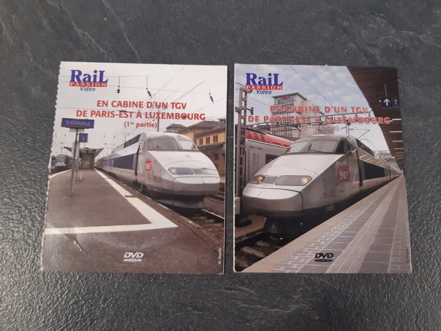 SNCF : 2 DVD RAIL PASSION : Aux commandes TGV sur PARIS EST - LUXEMBOURG EUR 4,00 - PicClick FR