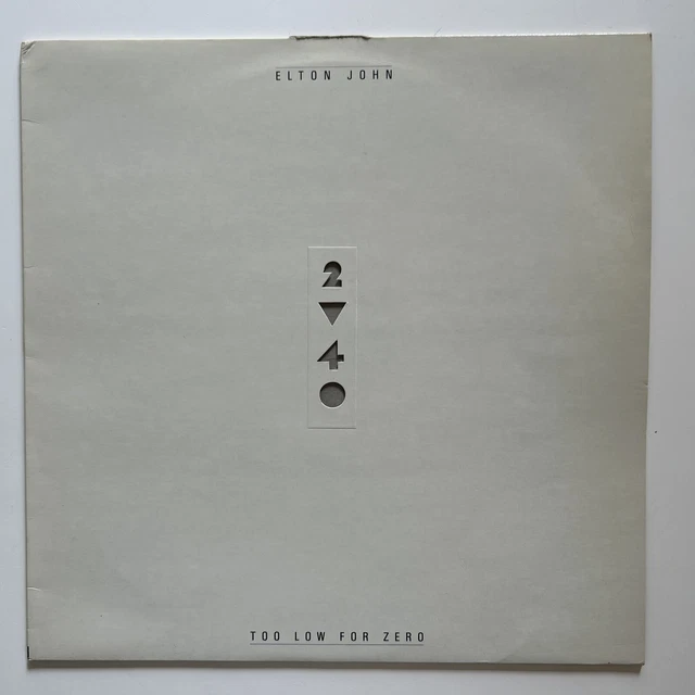 ELTON JOHN - Too Low For Zero - UK Vinyl NM/VG £15.95 - PicClick UK