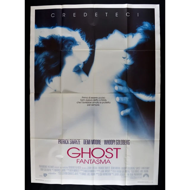 MANIFESTO GHOST FANTÔME Patrick Swayze Demi Moore Whoopi Goldberg Sucre ...