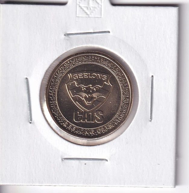 AUSTRALIAN: 2023 $1 Afl Team Geelong Cats Unc Coin In 2X2 Holder EUR 4 ...