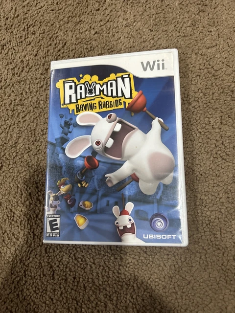 RAYMAN RAVING RABBIDS (Nintendo Wii, 2006) Complete Preowned Clean Disc ...