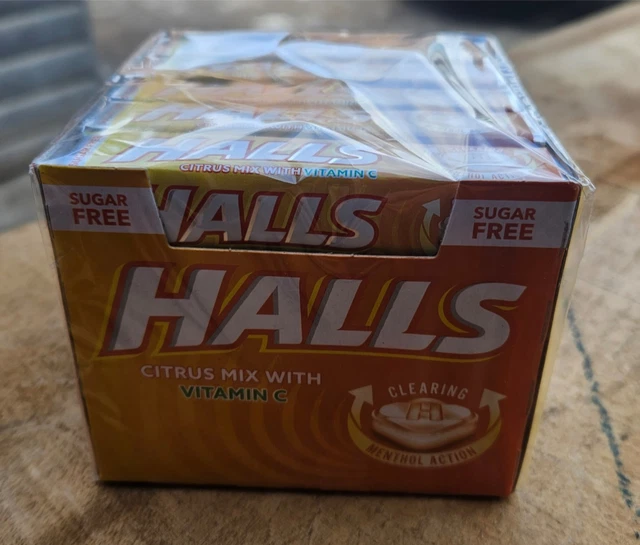 20 X HALLS Sugar Free Citrus Menthol Sweets (32g) £8.66 - PicClick UK