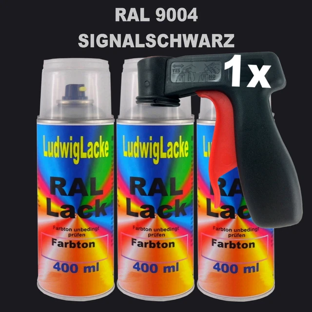 RAL DE 9004 Signal Noir Mat 3 X 400ml Spray Decolack Acrylique EUR 23 ...