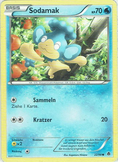 POKEMON CARTE TRADING Jeu Aufstreben Le Mächtigen Numéro 22/98 Sodamak ...