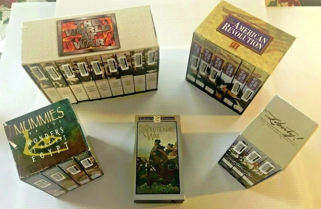 VHS HISTORY BUNDLE - American Revolution, World War 2 and Mummies USED ...