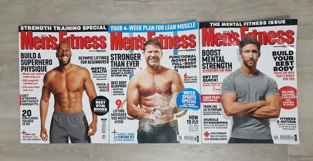 3 X MENS FITNESS MAGAZINE BUNDLE ( 2020 - 2021 ISSUES ) EXERCISE HEALTH ...