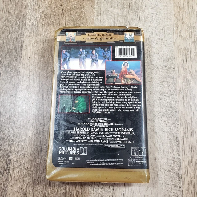 GHOSTBUSTERS VHS COLUMBIA Tri Star Family Collection Clamshell Bill ...
