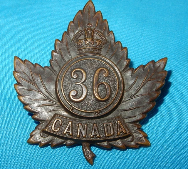 WW1 36TH CEF BATTALION HAMILTON ONTARIO CANADIAN EXPEDITIONARY FORCE ...