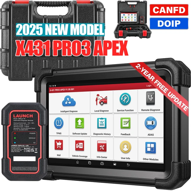LAUNCH X431 PRO3S PRO3 APEX Profi OBD2 Diagnosegerät ECU Codierung Alle Systeme EUR 999,00 ...