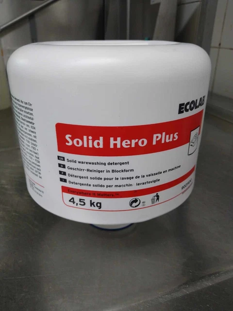 ECOLAB SOLID HERO Plus Warewashing Detergent 4.5kg £52.72 - PicClick UK