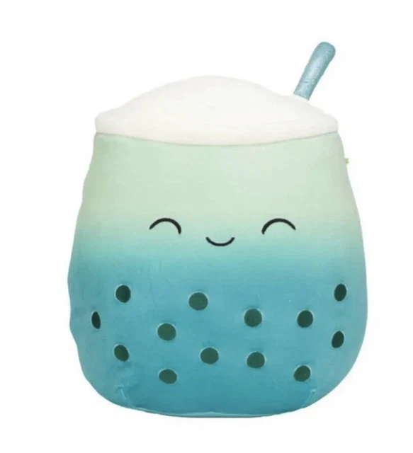 SQUISHMALLOW OFFICIAL KELLYTOY 12" Jakarria the Aqua Blue Boba Tea ...
