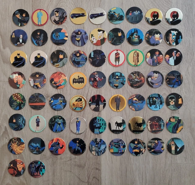 ANIMAGE POGS BATMAN The Animated Series 1995 World Pog Federation DC ...