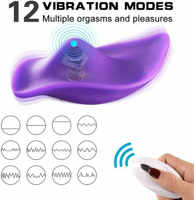 INVISIBLE PANTIES WEARABLE Vibrating Wireless Remote Control Massager ...