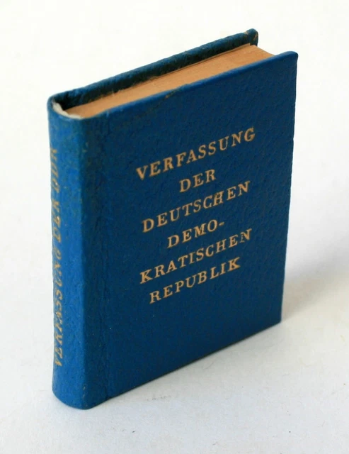 MINIBUCH DDR &VERFASSUNG der DDR vom 6. April 1968" L 609/1970 EUR 5,00 - PicClick DE