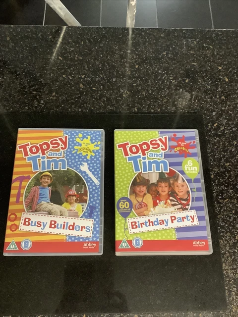 CBEEBIES TOPSY AND Tim Dvd Bundle Birthday Party Busy Builders Vgc EUR ...