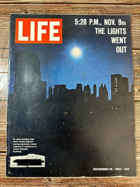 LIFE MAGAZINE - The Lights Went Out - (11/19/1965) - *** VINTAGE ISSUE ...