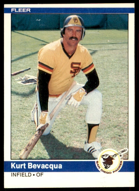1984 FLEER KURT Bevacqua San Diego Padres #294 EUR 4,30 - PicClick FR