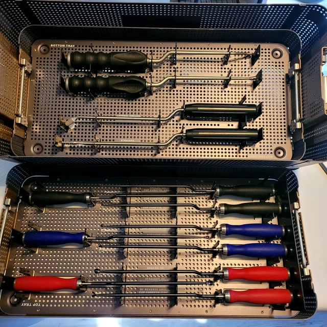 TITAN SPINE LIFE instruments rasps and tedan instruments curettes tray ...