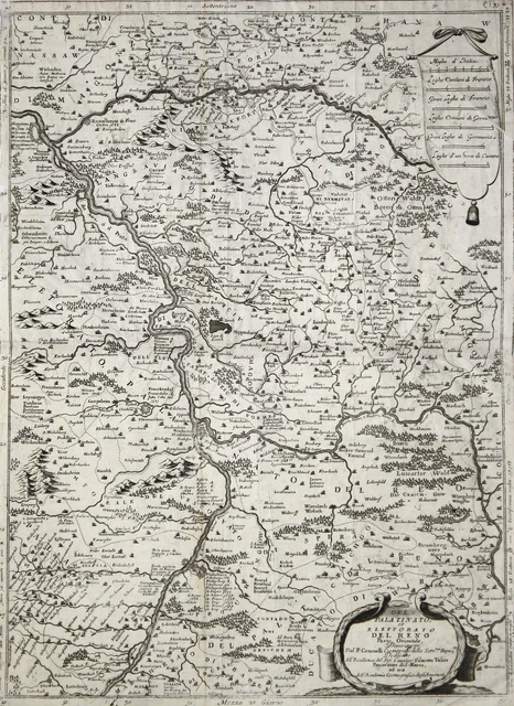 RHEINPFALZ ORIGINAL KUPFERSTICH Landkarte Coronelli 1708 EUR 425,00 - PicClick DE