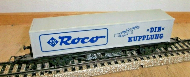 RARITY: FALLER H0 Ams 444 Freight Car Container Load Car With Roco ...