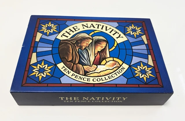 2024 THE NATIVITY Commemorative 10x 10p Coin Set In Presentation Box ...