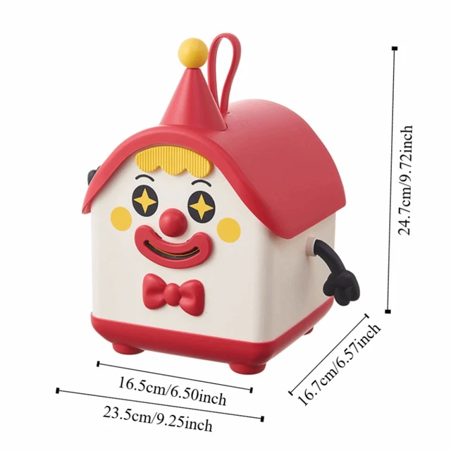 CARTOON HOUSE JOKER Coin Savings Tank Kids Storage Box Desk Decor ...