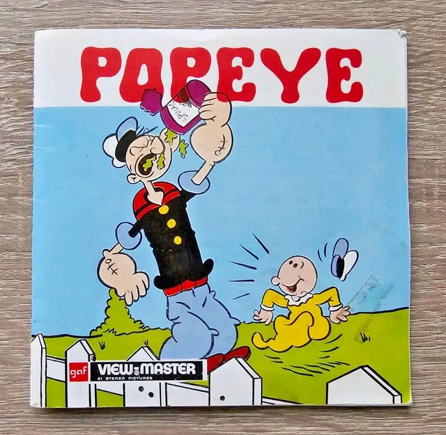 POPEYE VIEWMASTER ROLLEN Set B516 Original 1962 Komplett 3 Walzen ...