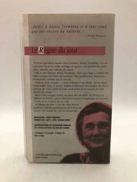 LE REGNE DU jour (Perrault, 1967) Used VHS - ONF/NFB $9.99 - PicClick CA