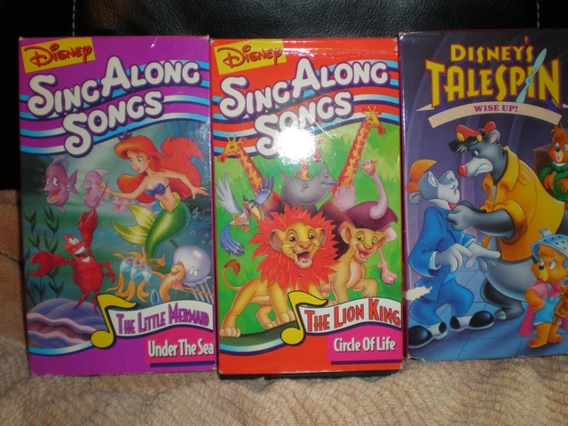 DISNEYS SING ALONG Songs - The Little Mermaid/The Lion KIng/Talespin ...