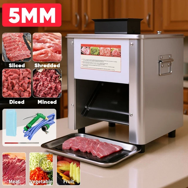 COMMERCIAL ELECTRIC MEAT Cutter Slicer Kitchen Flesh Shredding Cutting ...