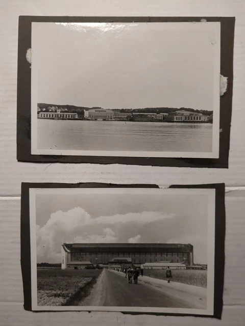 4 FOTOS ZEPPELIN 11,5X8 cm Blick Zeppelinhall Montagehalle ...