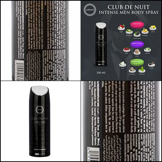 ARMAF CLUB DE Nuit Intense Man Body Spray, 200ml Best Product Uk £12.33 - PicClick UK