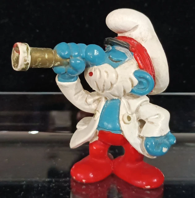 GRANDE PUFFO COMANDANTE Navale - Puffo Da Collezione - Buone Condizioni ...