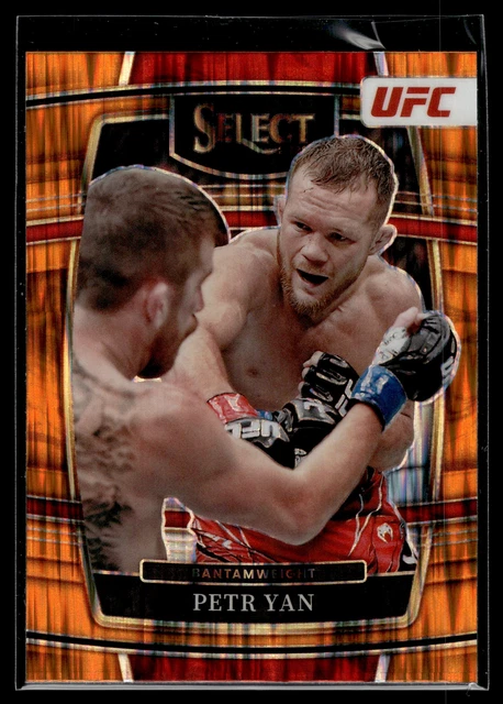 CARTE PETR YAN 2022 Panini Select UFC Concourse Orange Flash Prizm B #7 ...